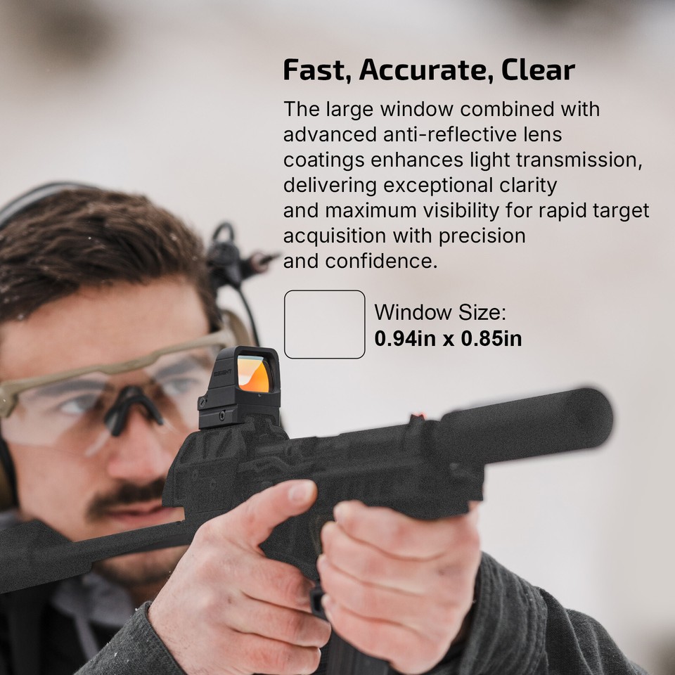 Osight X Fast Accurate Clear Multi-Reticle System Adjustable Light ...