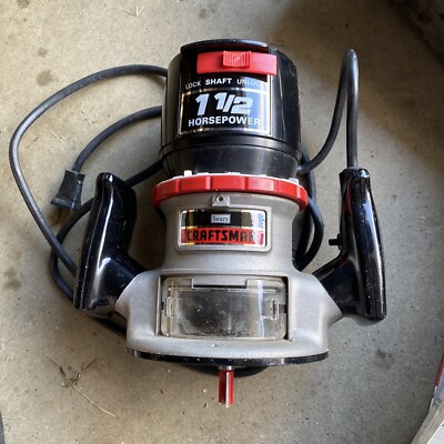 SEARS CRAFTSMAN ROUTER Model 315.17491 ~ 1-1/2 HP 8amp 25,000 RPM Free ...
