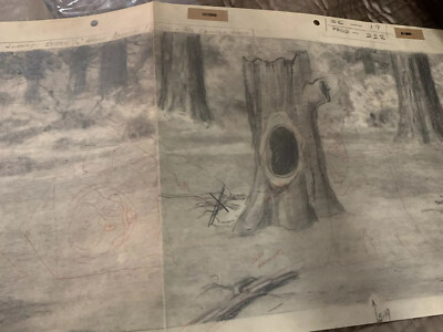 Droopy's Good Deed Pan Background Layout Drawing (MGM, 1951) | eBay UK