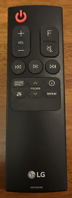 GENUINE AKB75595361 LG Sound Bar System Remote Control SL5Y SL6Y SN6Y ...
