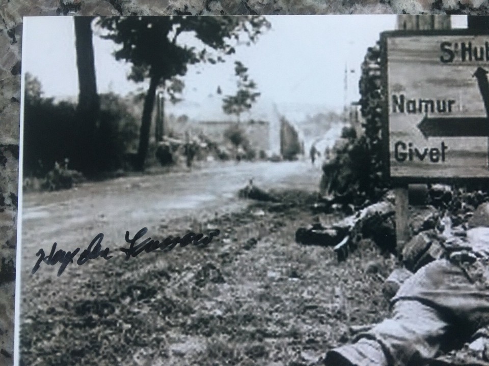 HAYDEN FURROW 8TH INF DIVISION HURTGEN FOREST & ETO VETERAN RARE SIGNED ...