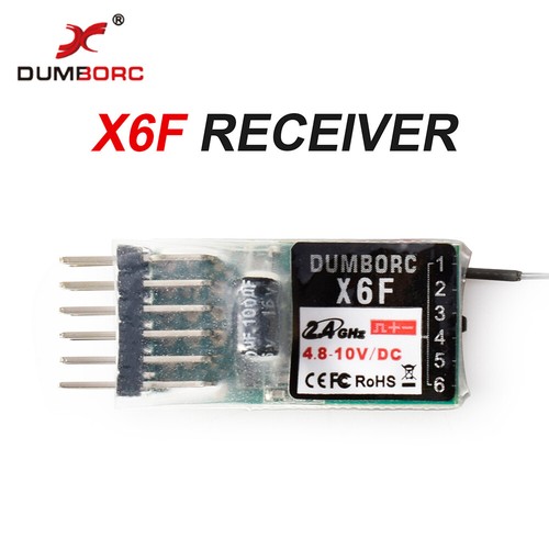 DUMBORC X6F 2.4G 6CH Radio Control Receiver for Domborc RC X4 X5 X6 ...