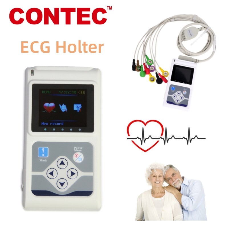 CONTEC TLC5000 ECG Holter 12 Channel 24h EKG Monitor PC Software ...