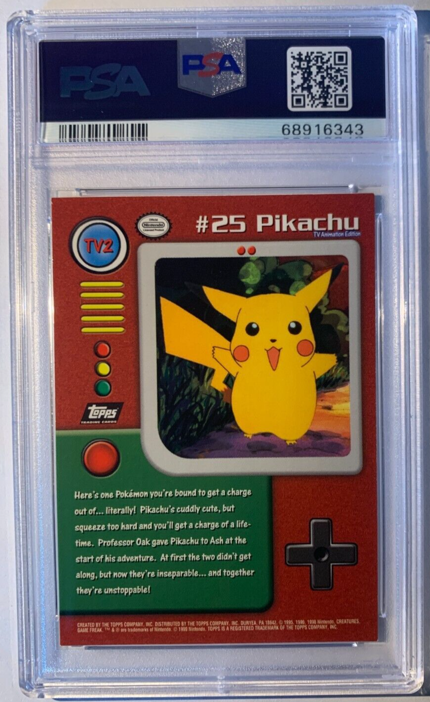 Pokemon Auth Auto PSA Signed Veronica Taylor - Pikachu NM Near Mint 8 ...