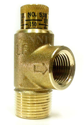 3/4" Calibrated Pressure Relief Valve 50-175 Psi Lead Free Watts Series ...