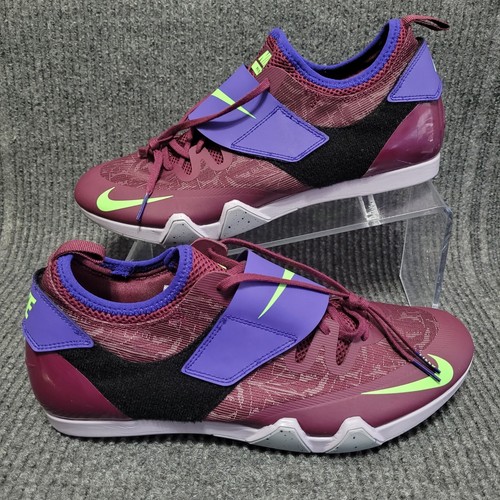 Nike Pole Vault Spikes Men's 12 Elite Track Field Shoes Maroon AA1204 ...