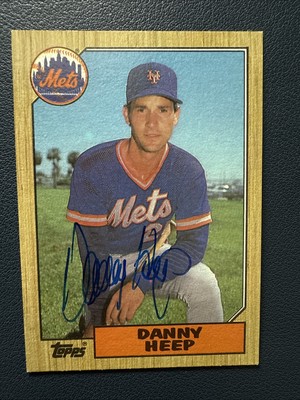 1987 Topps Danny Heep Autographed Signed #242 New York Mets Blue | eBay