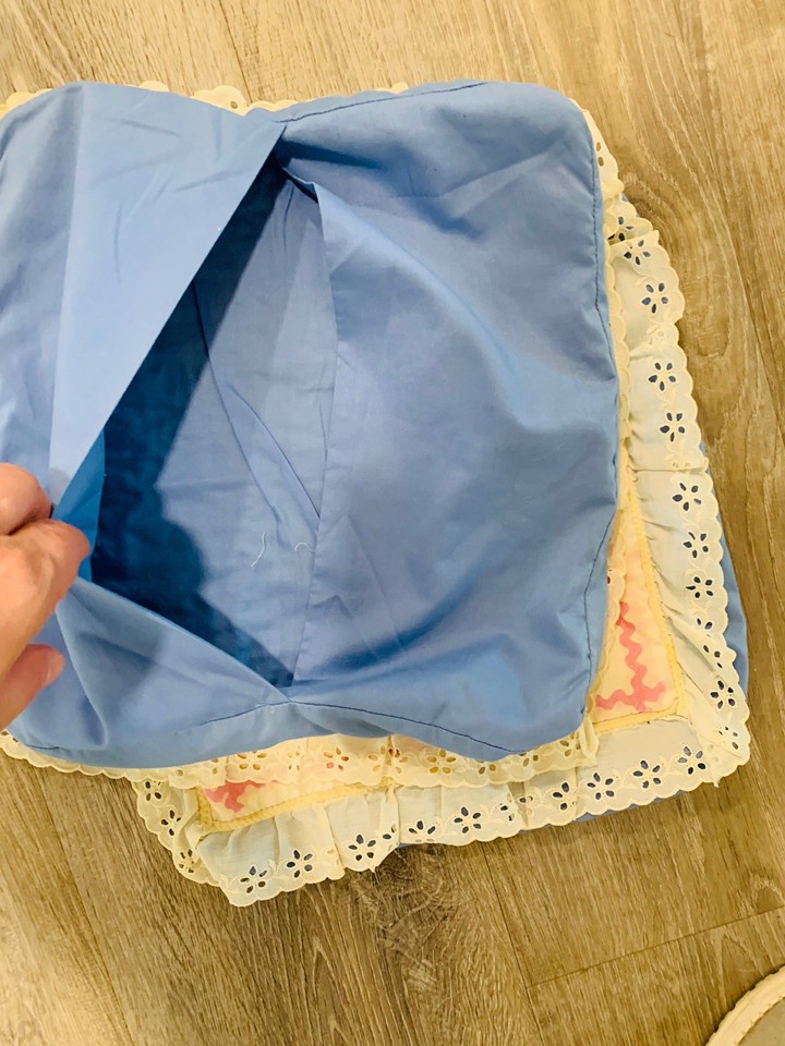 Vintage Sun Bonnet Southern Bell Sue Quilt Hand Quilted Umbrella Shams ...