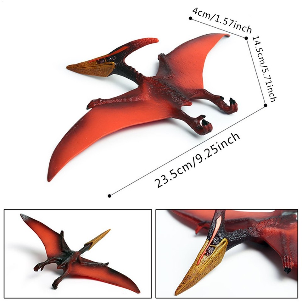 Pterodactyl Dinosaur Action Figure Toy Model Flying Prehistoric Bird ...