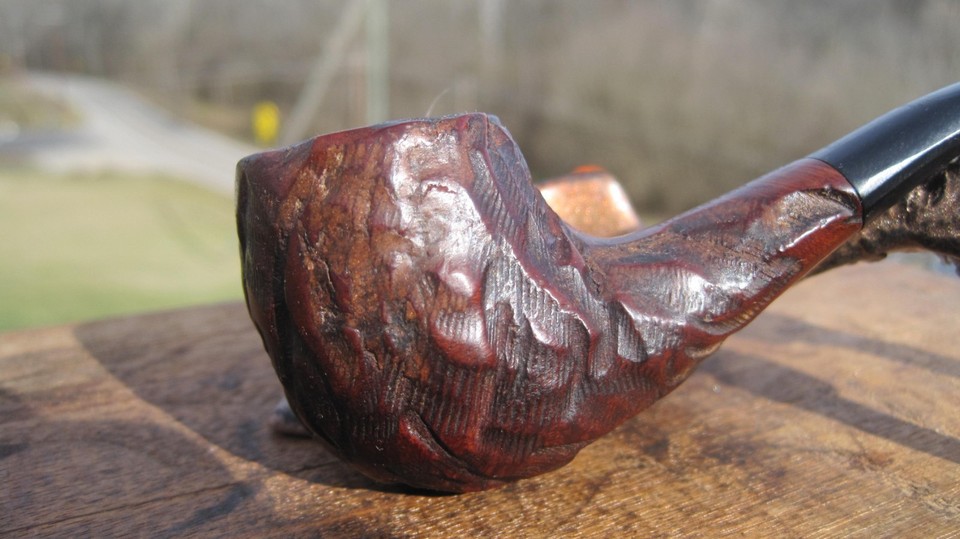 Short Unbranded Imported Briar Carved Nose Warmer Smoking Estate Pipe 4 ...