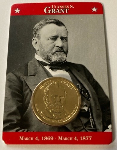 Ulysses S. Grant Presidential Dollar. Uncirculated From US Mint On Card ...