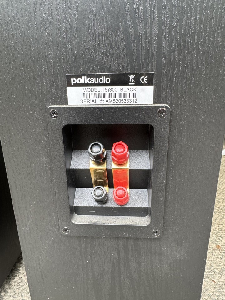 Polk Audio TSi300 3-Way Tower Speakers with Two 5-1/4" Drivers - Pair ...