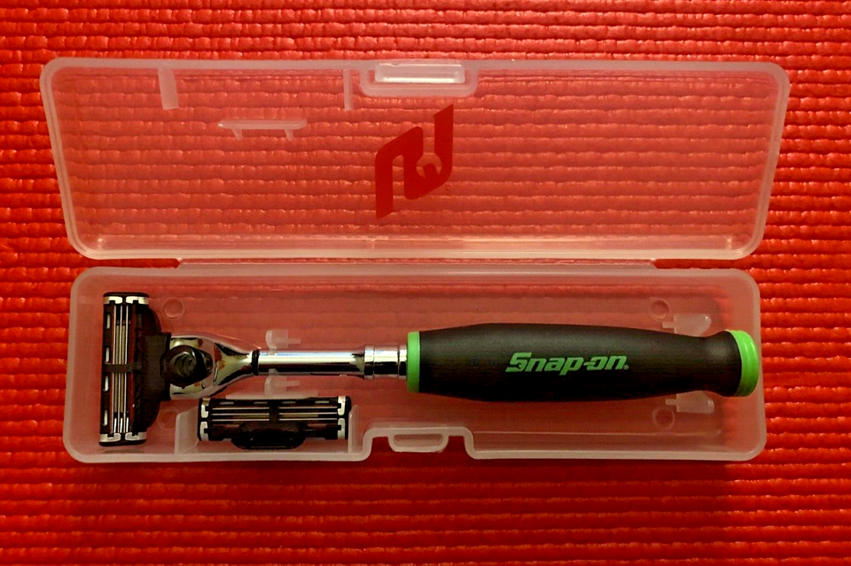SNAP ON Tools Razor Soft Grip Gree Ratchet Handle Gillette Blade Shaver ...