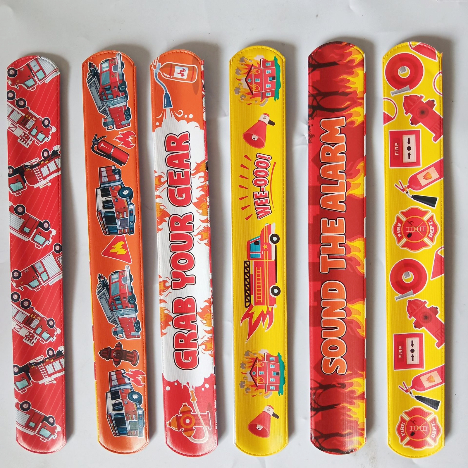 12x Firefighting tools Snap Bracelets Kids Party Bag Favour Stocking ...