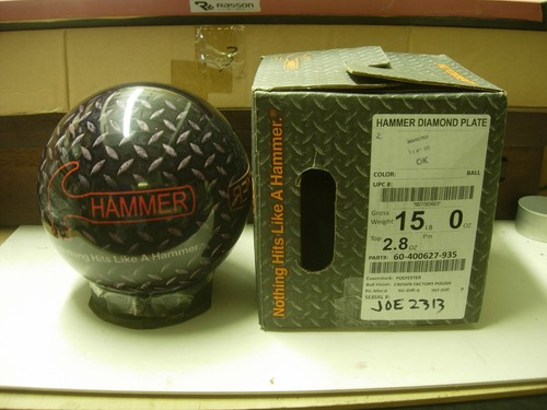 g5 15lb 0oz TW 2.8 Hammer Diamond Plate Viz A Ball, Made in Mexico ...