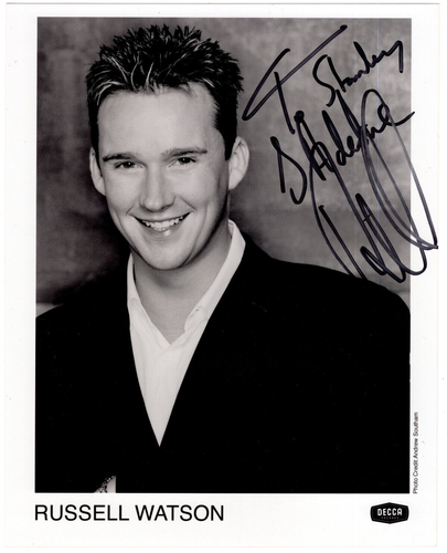 Russell Watson Signed 8 x 10 Photo / Autographed Opera Singer | eBay