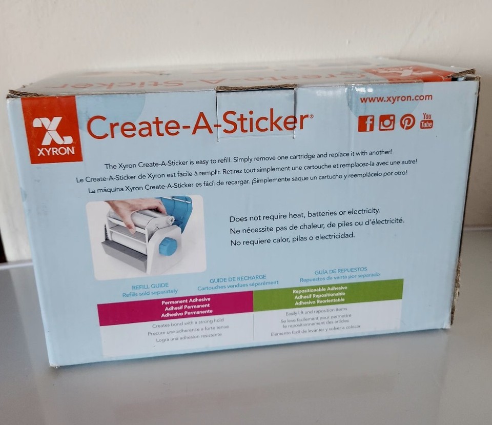 NEW Xyron Easy To Use Create-a-Sticker, 5", Sticker Maker, Machine ...