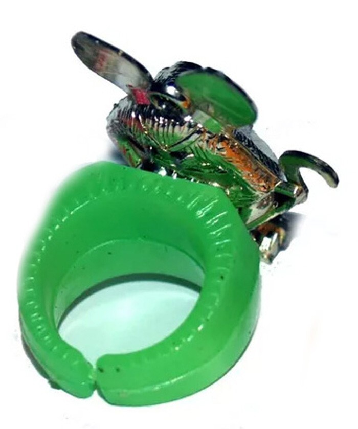 1960s Ed Roth Gold Rat Fink Green Ring New old stock | eBay