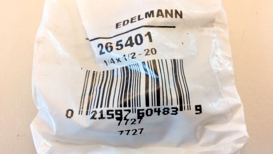 Edelmann 265401 Brake Adapter Fitting 1/4 X 1/2-20 7727 (Pack of 5) | eBay