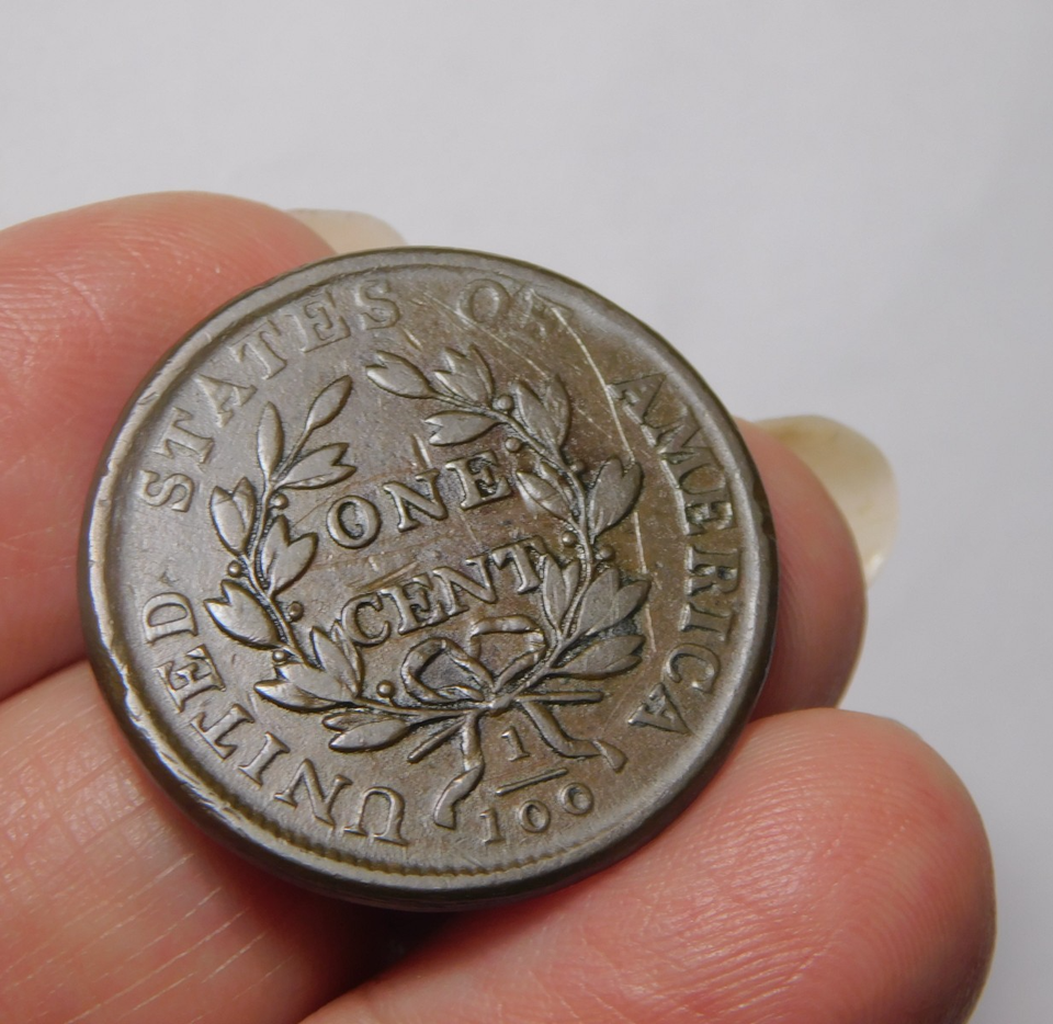 RARE VERY HIGH GRADE! 1805 DRAPED BUST LARGE CENT ORIGINAL CHOCOLATE ...