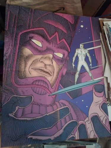 Galactus and Silver Surfer Poster by Moebius Marvel Comics | eBay