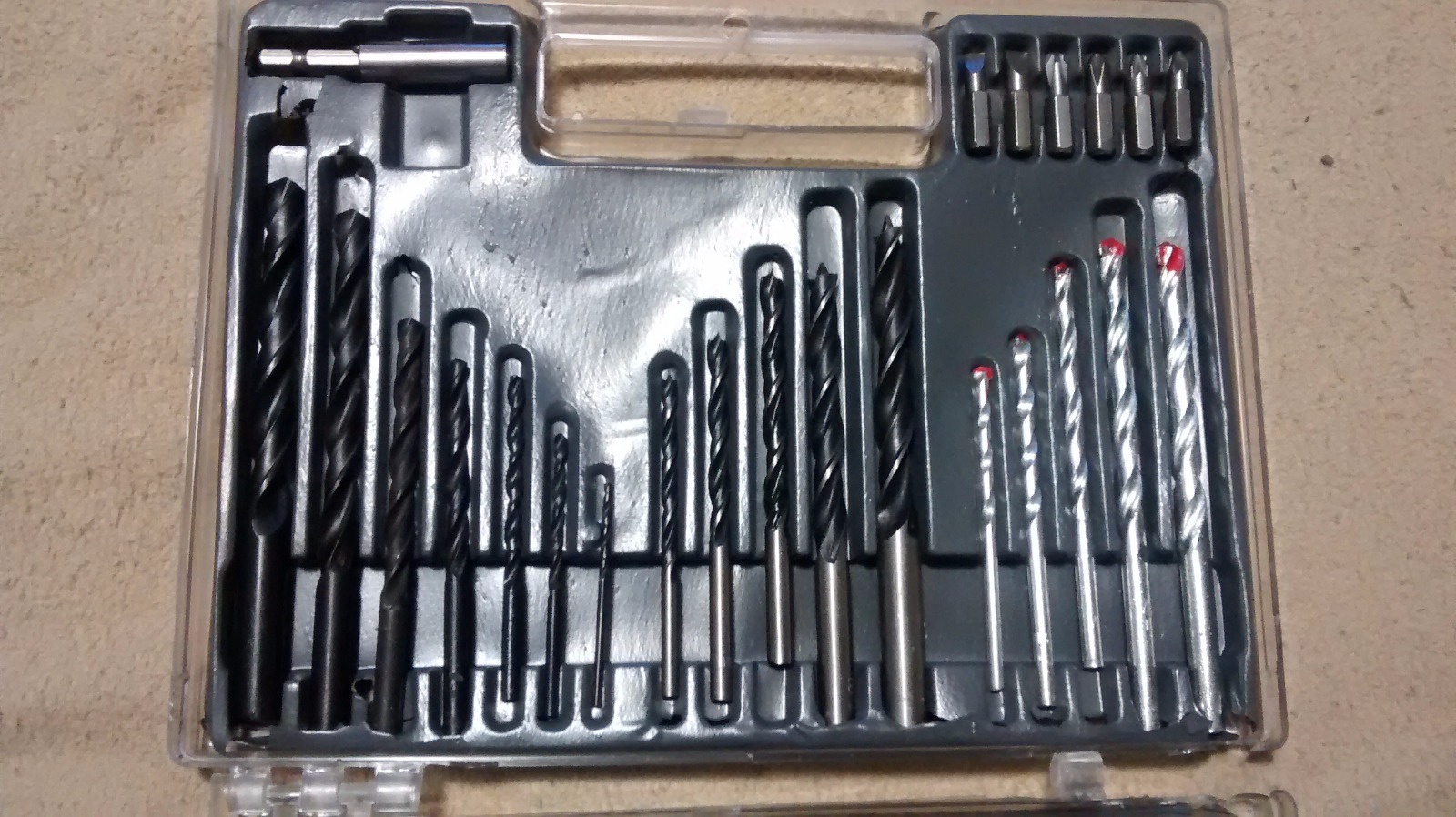 DRILL DRIVER BITS & PLASTIC ANCHOR ASSORTMENT KIT with CASE 300 PC NEW ...
