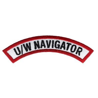 U/W NAVIGATOR CHEVRON - SCUBA DIVING iron-on DIVE PATCH embroidered ...