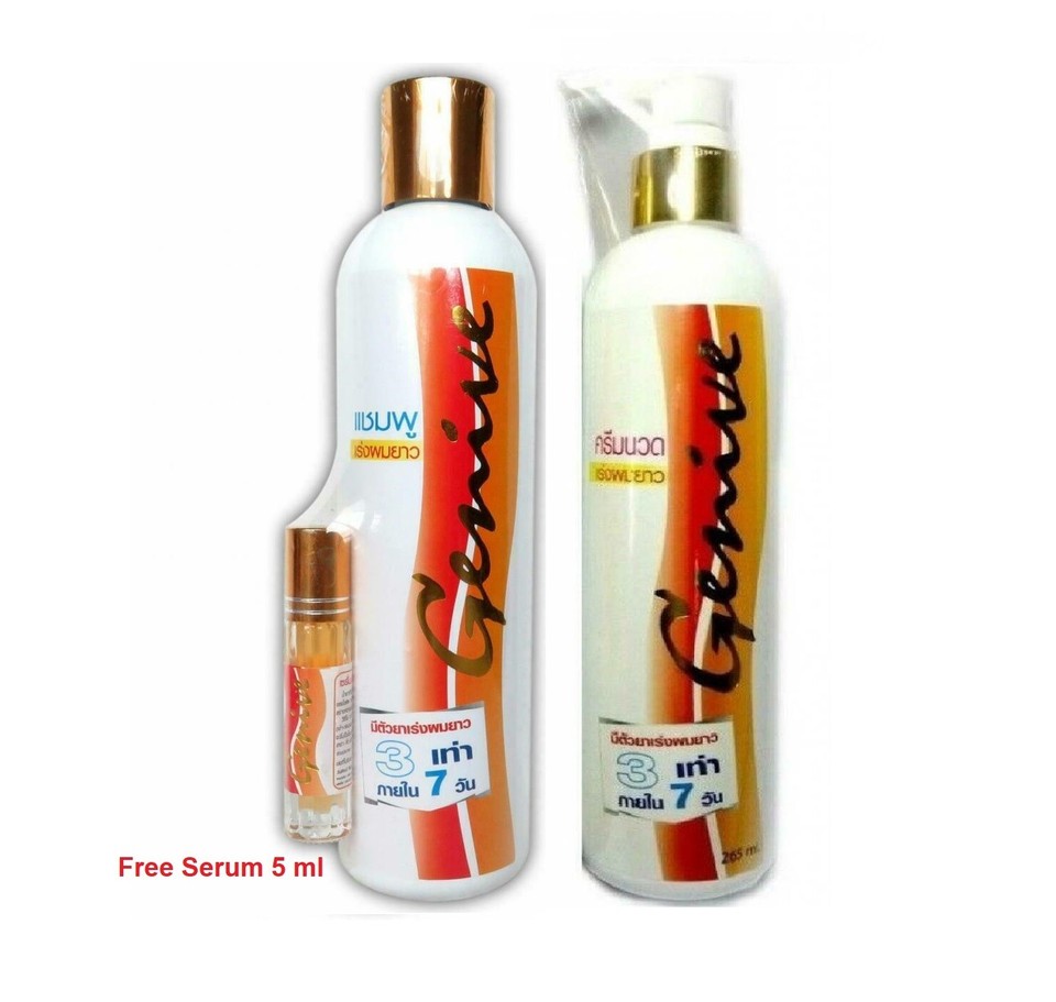GENIVE Shampoo & Conditioner Long Hair Fast Growth 3X FASTER Lengthen ...