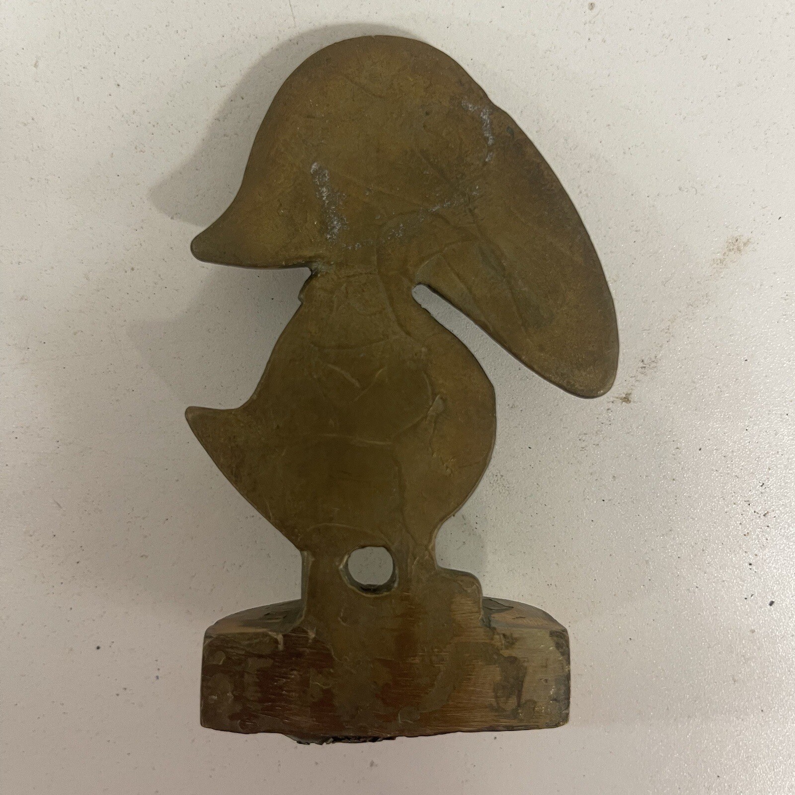 ANTIQUE KU USA SOLID BRONZE JAYHAWK BIRD KANSAS UNIVERSITY DESK ART ...