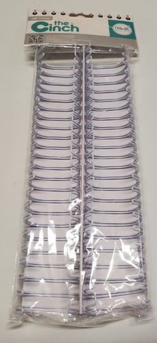 We R memory keepers The Cinch White 1.25in Binding Wires New in Package ...