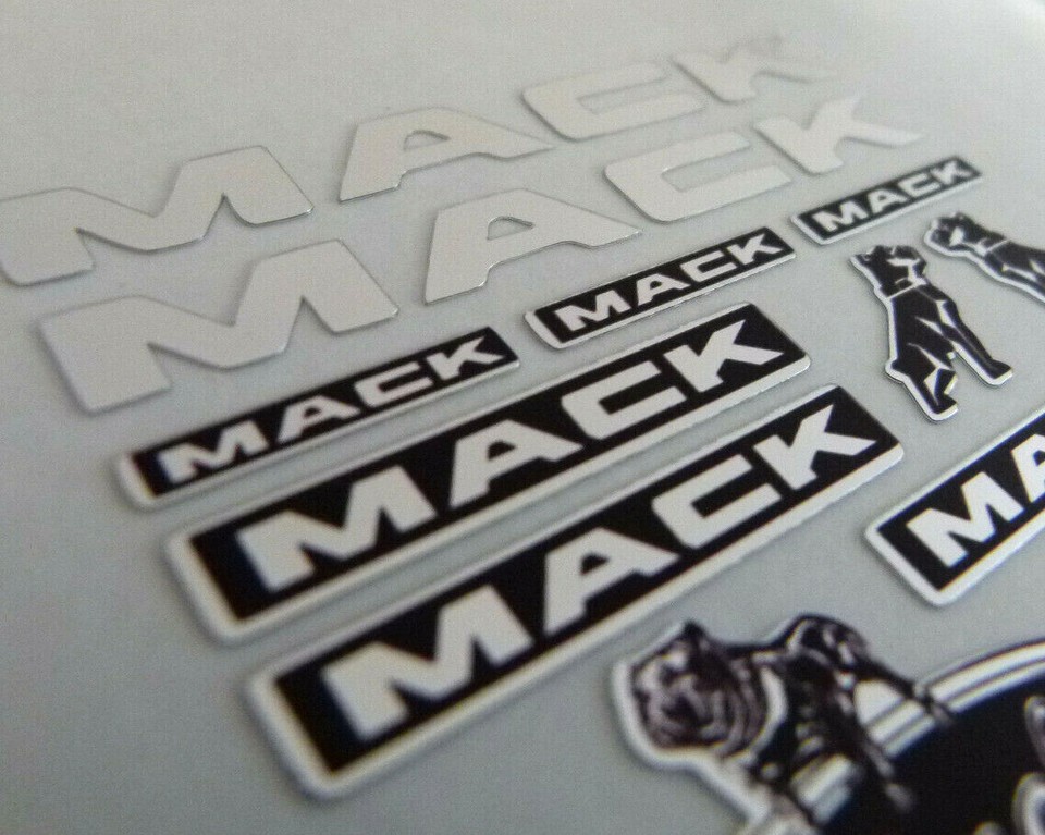 CHROM MACK TRUCK USA 1:14 1:14,5 Tamiya DECAL STICKER RC AUFKLEBER 023 ...