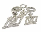 Iced Hip Hop 3pcs of 1017 Pendant w/ 20",24",30" Box Chain 3 Bling ...