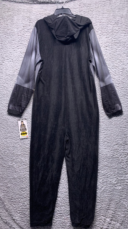 Marvel Batman Union Suit Pajama One Piece Small Black White Costume | eBay