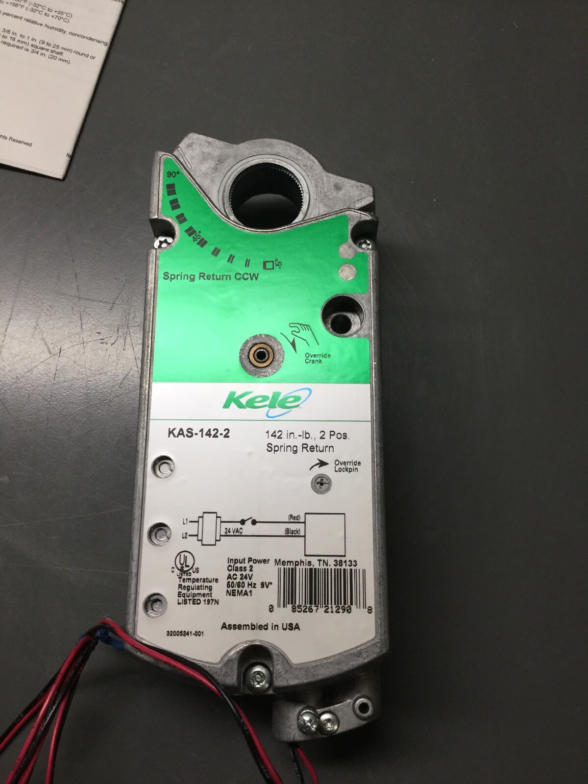 NEW, KELE, KAS-142-2, DIRECT COUPLED ACTUATOR, TWO POSITION CONTROL ...