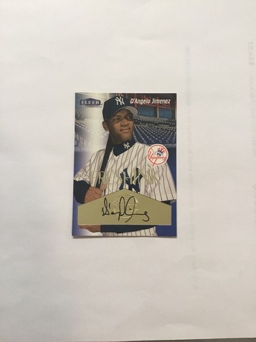 Mint 2000 Fleer Tradition Fresh Ink - D’Angelo Jimenez - AUTOGRAPH - NY ...