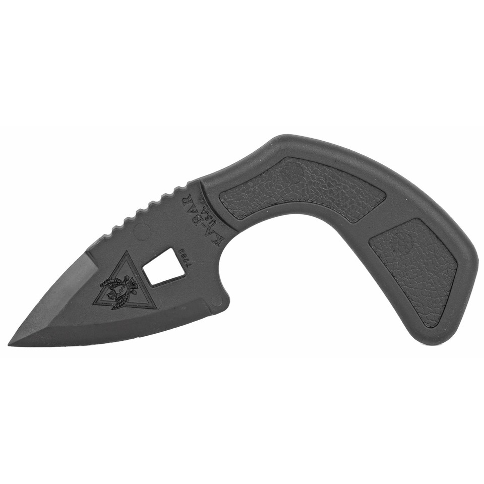 KABAR TDI Sharkbite Fixed Blade Knife Black Plain Sheath 2.6" Ultramid ...