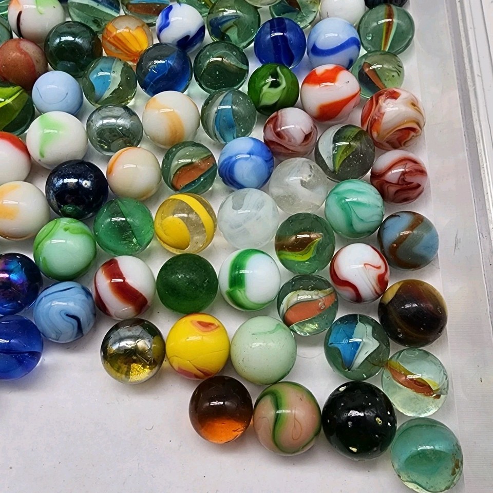 Mixed Lot Of Vintage/Antique Marbles Collection Glass 2+lbs | eBay