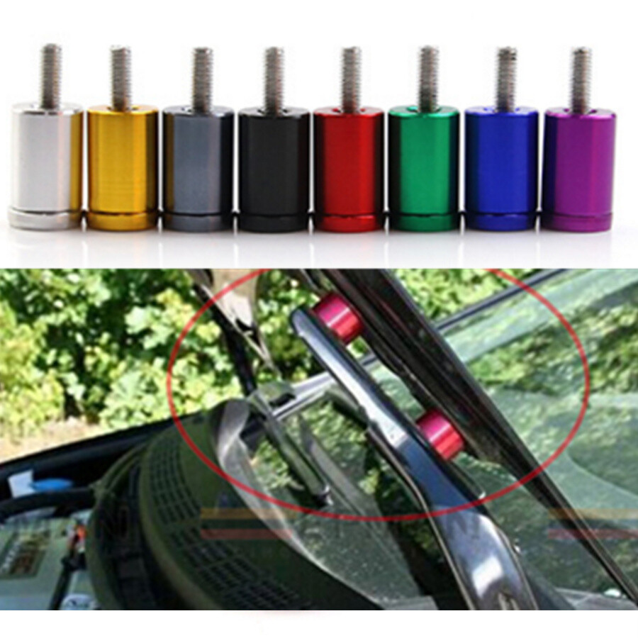 4x RED Racing Hood Vent Spacer Riser Kit | Universal Fitment | Aluminum ...