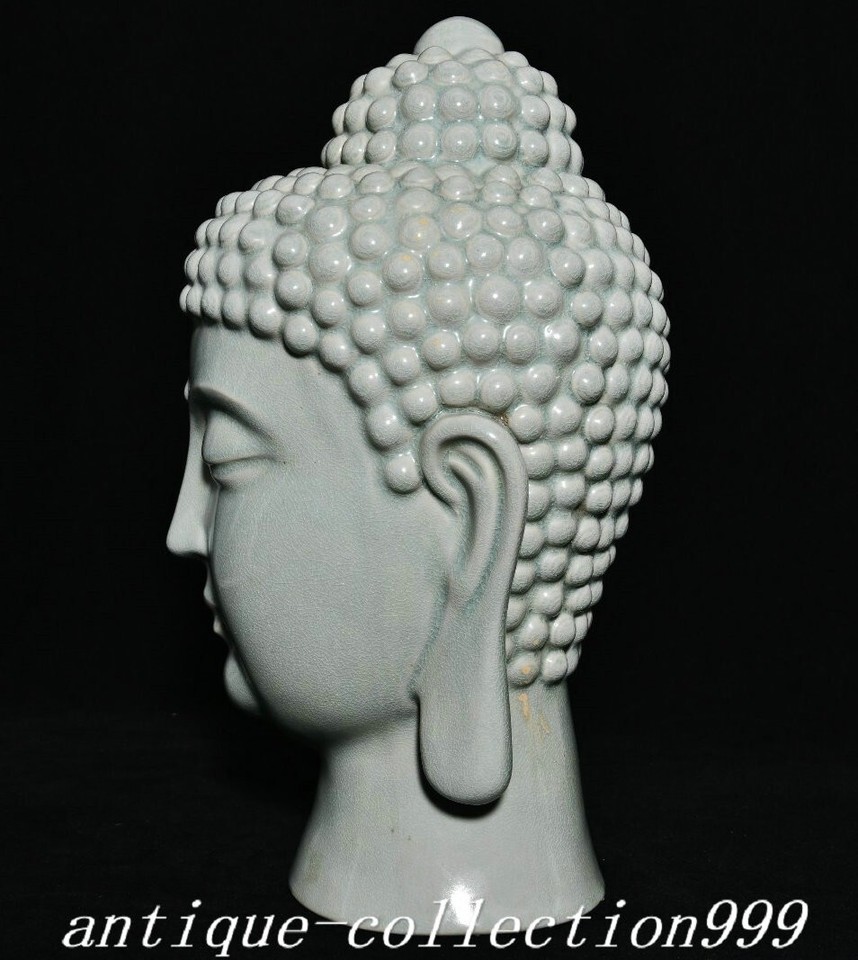 13'' Old Song Ru Kiln Porcelain Shakyamuni Sakyamuni Amitabha Buddha ...