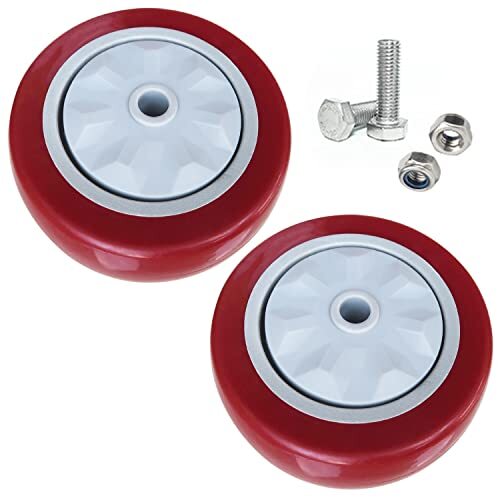 Push Cart Wheels 4 Inch Heavy Duty Pvc Pltae Casters Cart Wheel ...