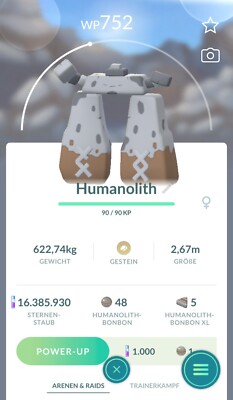 ️ Pokémon Humanolith Stonjourner Tauschen Pokedex #874 8. Gen. Galar UK ...