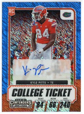 Kyle Pitts Autographed 2021 Panini Contenders Draft Picks College ...