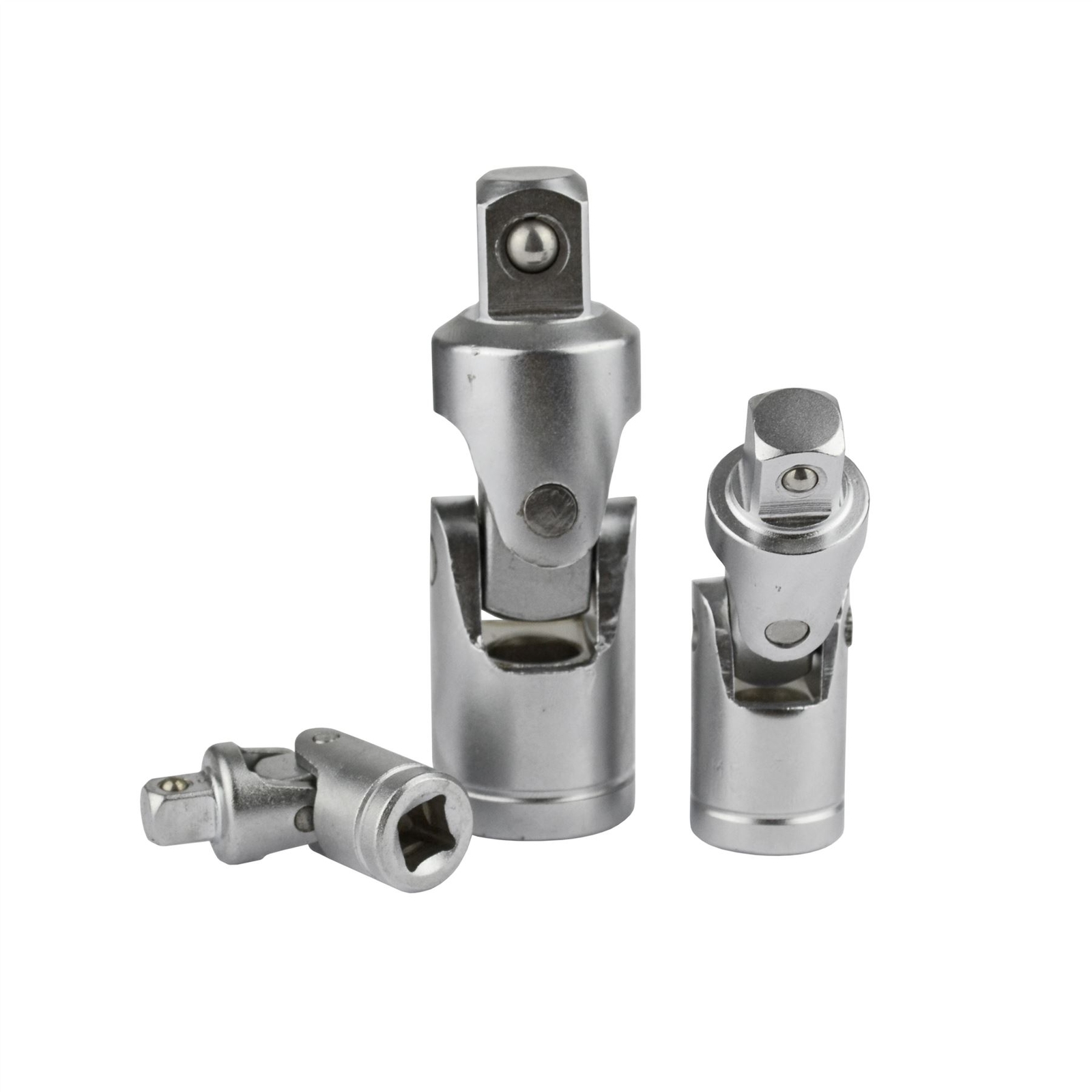 3pc Universal Joint UJ Set Ratchet Angle Extension Bar 1/4" 3/8" 1/2 ...