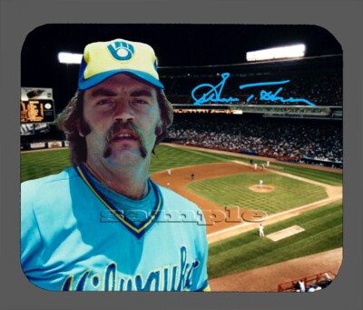 Gorman Thomas Milwaukee Brewers Facsimile Autographed Mouse Pad Item ...