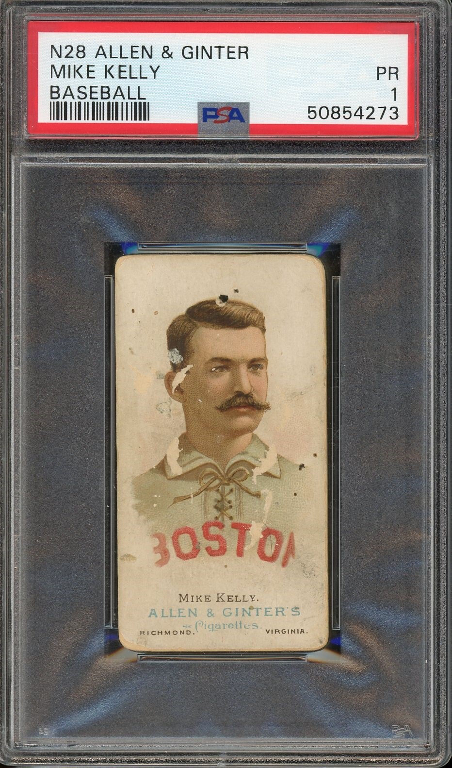 1888 N28 Allen & Ginter Baseball Mike Kelly PSA 1 | eBay