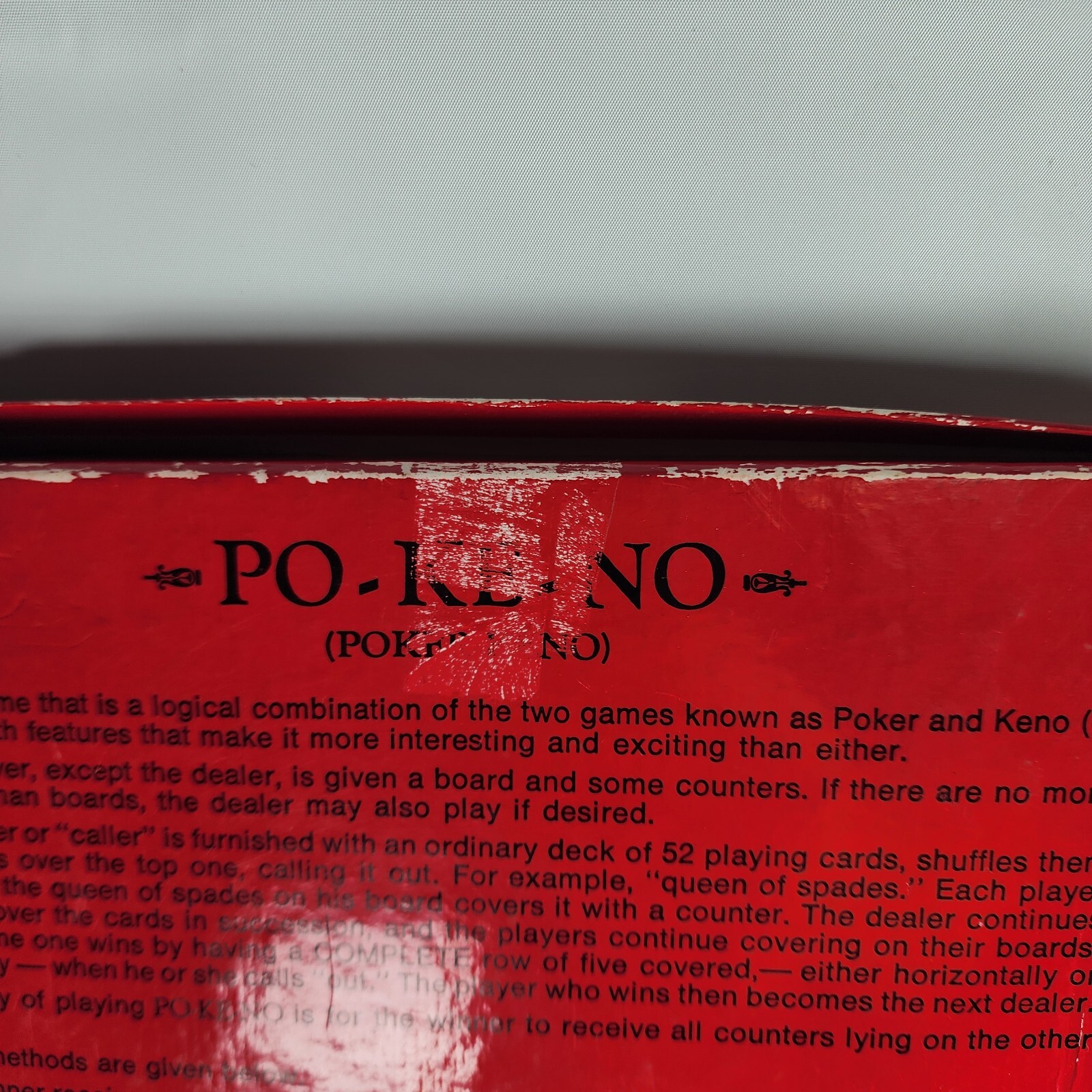 Pokeno Poker Bingo 12 Board 200 Chips Vintage Game Po-ke-no | eBay