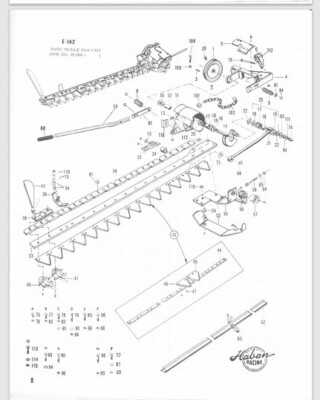 Haban Sickle Model 426 parts list for 1967 model. | eBay