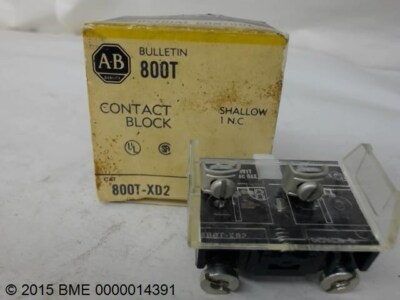 Allen Bradley Contact Block - 800T-Xd2 - Ser.C - 600 Vac Max --- New | eBay
