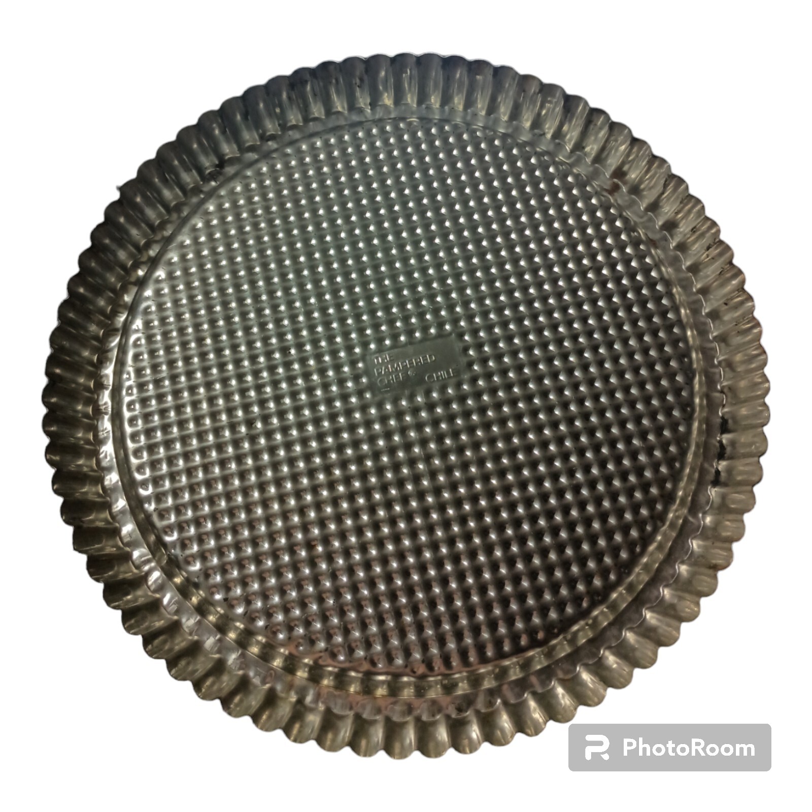 Pampered Chef Chill(2) 9 Inch Pie Pan Tart Pan Flan Pan Metal Round ...