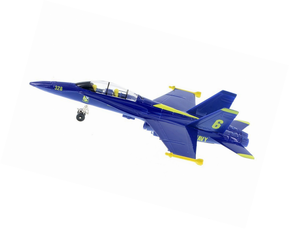 9.5" X-Planes US Navy F-18 Hornet Blue Angel Jet Diecast Toy Authentic ...